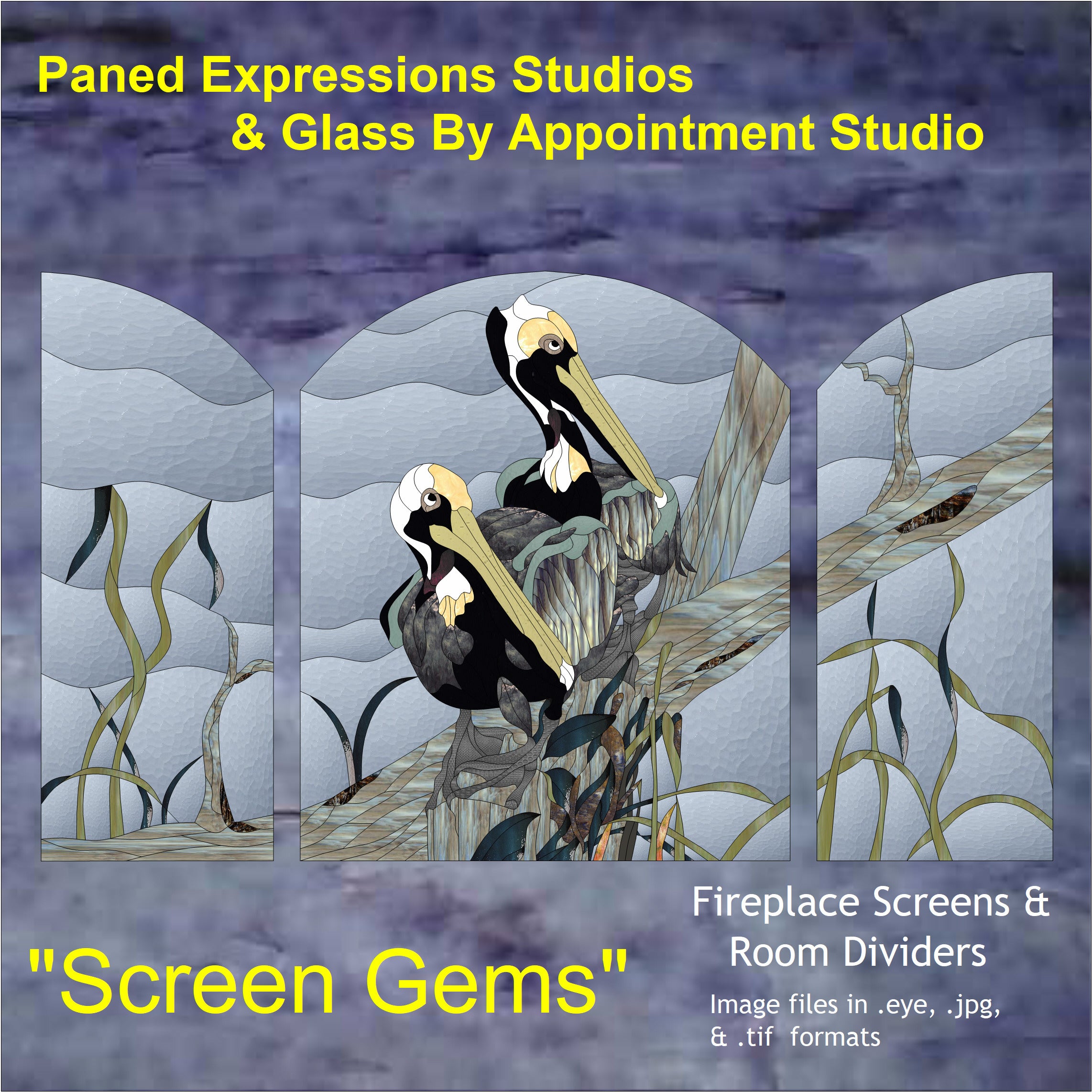 80+ Room Screen, Fireplace Screen Stained Glass Patterns on CD – Paned ...